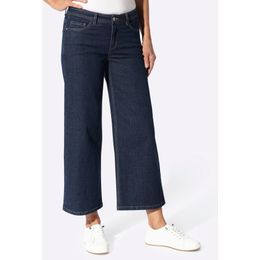 7/8-Jeans Casual Looks, Damen, Gr. 20, Kurzgr&ouml;&szlig;en, dunkelblau, 99% Baumwolle, 1% Elasthan, unifarben, 7/8-L&auml;nge, Jeans