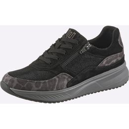 Waldl&auml;ufer Sneaker WALDL&Auml;UFER, Damen, Gr. 4,5, schwarz, Leder, Synthetik, Schuhe Sneaker
