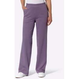 Jogger Pants Casual Looks, Damen, Gr. 40, Normalgr&ouml;&szlig;en, feige, 100% Baumwolle, unifarben, Hosen