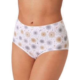 w&auml;schepur Taillenslip W&Auml;SCHEPUR, Damen, Gr. 40, 4 Stk., 2x ecru, bedruckt, 2x marine, 95% Baumwolle, 5% Elasthan, Unterhosen Taillenslip