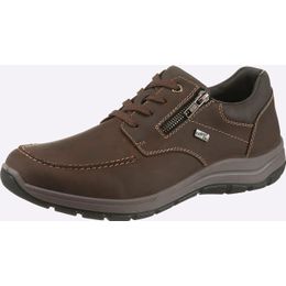 Schn&uuml;rschuh Rieker, Herren, Gr. 40, cognac, Veloursleder, Basic, Schuhe Schn&uuml;rschuh