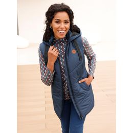 Steppweste Classic Basics, Damen, Gr. 48, rauchblau, 100% Polyester, Wattierung:100% Polyester, unifarben, Westen Steppweste