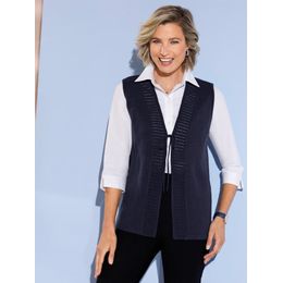 Strickweste Classic Basics, Damen, Gr. 38, marine, 100% Polyacryl, unifarben, Westen Strickweste