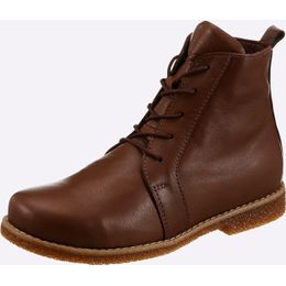 Schn&uuml;rstiefelette Andrea Conti, Damen, Gr. 42, braun, Glattleder, Leder, Rindsleder, Schuhe Schn&uuml;rstiefelette