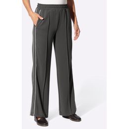Sweathose Inspirationen, Damen, Gr. 38, Normalgr&ouml;&szlig;en, grau (graphit), 50% Modal, 44% Polyester, 6% Elasthan, unifarben, Hosen Sweathose