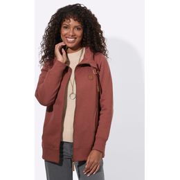 Shirtjacke Casual Looks "Shirtjacke", Damen, Gr. 36, braun (rotbraun), 82% Baumwolle, 18% Polyester, unifarben, Shirts Shirtjacke
