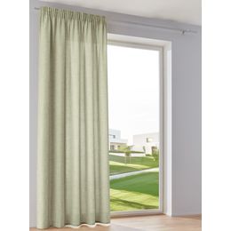 Vorhang HEINE HOME Gr. 3, lindgr&uuml;n, B:140cm H:225cm, Polyester, Gardinen