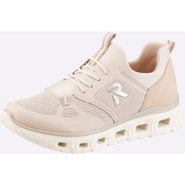 Sneaker Rieker, Damen, Gr. 38, ecru, Lederimitat, Textil, Schuhe Sneaker