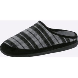 Pantoffel CLASSIC, Herren, Gr. 43, marine, gemustert, Basic, Schuhe