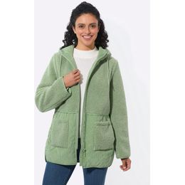 Doppeljacke Inspirationen, Damen, Gr. 44, gr&uuml;n (eucalyptus), 100% Polyester, unifarben, Jacken