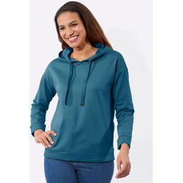 Sweatshirt Casual Looks, Damen, Gr. 52, topas, 100% Baumwolle, unifarben, Rundhals, Sweatshirts Sweatshirt