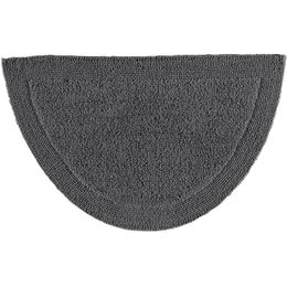 Badematte HEINE HOME Gr. 1, dunkelgrau, rechteckig (45cm x 50cm ), 1 Stk., Badematten, Badematte