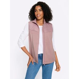 Kurzweste Classic Basics, Damen, Gr. 44, hortensie, meliert, 100% Polyester, Einsatz:100% Polyester, Wattierung:100% Polyester, meliert, unifarben, Westen
