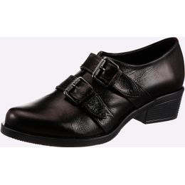 Stiefelette Andrea Conti, Damen, Gr. 41, schwarz, Glattleder, Leder, Rindsleder, Schuhe Stiefelette