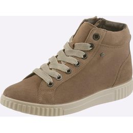 Stiefelette Jomos, Damen, Gr. 37, beige, Veloursleder, Schuhe Stiefelette