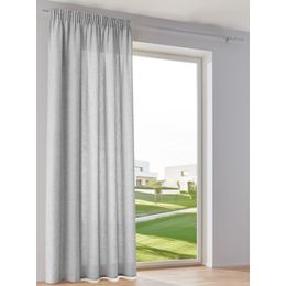 Vorhang HEINE HOME Gr. 3, grau, B:140cm H:225cm, Polyester, Gardinen