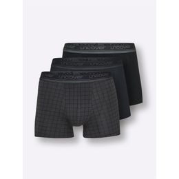 Panty Schiesser, Herren, Gr. 4, 3 Stk., schwarz, anthrazit, 95% Baumwolle, 5% Elasthan, Unterhosen Panty