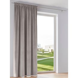 Vorhang HEINE HOME Gr. 2, grau, B:140cm H:175cm, Polyester, Gardinen