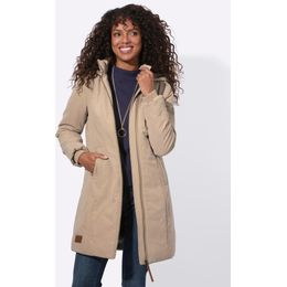 Outdoorjacke Casual Looks, Damen, Gr. 36, beige, 89% Polyester, 11% Polyamid, Wattierung:100% Polyester, unifarben, Jacken Outdoorjacke