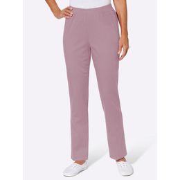 Bequeme Jeans Classic Basics, Damen, Gr. 38, Normalgr&ouml;&szlig;en, mauve, 81% Baumwolle, 17% Polyester, 2% Elasthan, unifarben, lang, Jeans