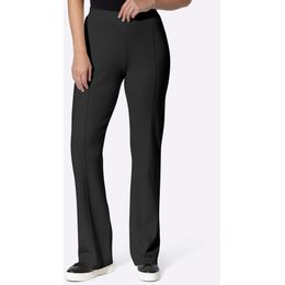 Strickhose Heine, Damen, Gr. 38, Normalgr&ouml;&szlig;en, schwarz, 50% Viskose, 28% Polyester, 22% Polyamid, unifarben, Hosen