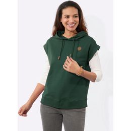 Kapuzenshirt Casual Looks "Kapuzen-Shirt", Damen, Gr. 40, moos, 100% Baumwolle, unifarben, Shirts Kapuzenshirt