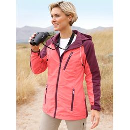 Funktionsjacke Catamaran, Damen, Gr. 38, grapefruit, burgund, 100% Polyamid, Netzware:100% Polyester, &Auml;rmelfutter:100% Polyester, gemustert, mehrfarbig, Jacken Funktionsjacke