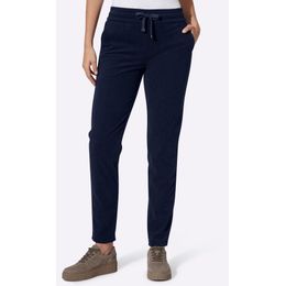 Webhose Heine, Damen, Gr. 36, Normalgr&ouml;&szlig;en, marine, 100% Polyester, unifarben, Hosen