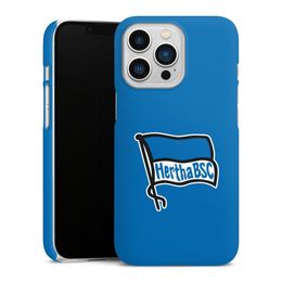 DeinDesign iPhone 13 Pro Handy Premium Case Smartphone Handyh&uuml;lle Schutzh&uuml;lle matt Hertha Bsc Official Licensed Product Flag Premium Case