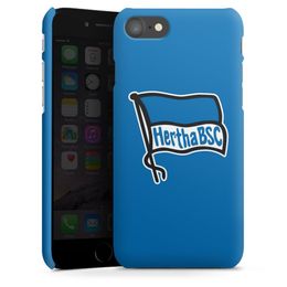 DeinDesign iPhone SE (2020) Handy Premium Case Smartphone Handyh&uuml;lle Schutzh&uuml;lle matt Hertha Bsc Flag Official Licensed Product Premium Case