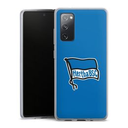 DeinDesign Galaxy S20 FE 5G Handy Silikon H&uuml;lle Case transparent Handyh&uuml;lle Official Licensed Product Flag Hertha Bsc Silikon Case