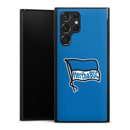 DeinDesign Galaxy S22 Ultra Handy Silikon H&uuml;lle Case schwarz Handyh&uuml;lle Hertha Bsc Official Licensed Product Flag