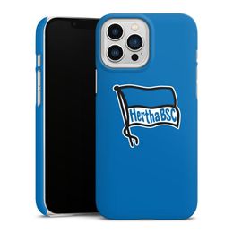 DeinDesign iPhone 13 Pro Max Handy Premium Case Smartphone Handyh&uuml;lle Schutzh&uuml;lle matt Hertha Bsc Official Licensed Product Flag Premium Case