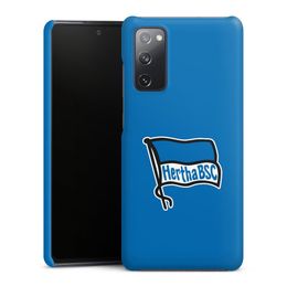DeinDesign Galaxy S20 FE 5G Handy Premium Case Smartphone Handyh&uuml;lle Schutzh&uuml;lle matt Official Licensed Product Flag Hertha Bsc Premium Case