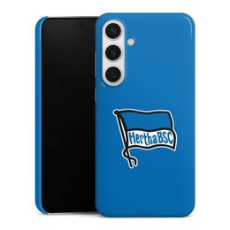 DeinDesign Galaxy S24+ Handy Premium Case Smartphone Handyh&uuml;lle Schutzh&uuml;lle gl&auml;nzend Hertha Bsc Official Licensed Product Flag Premium Case
