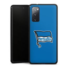 DeinDesign Galaxy S20 FE 5G Handy Silikon H&uuml;lle Case schwarz Handyh&uuml;lle Official Licensed Product Flag Hertha Bsc