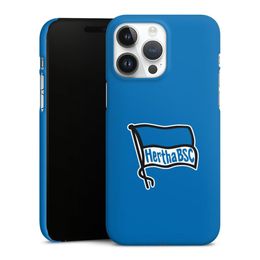 DeinDesign iPhone 14 Pro Max Handy Premium Case Smartphone Handyh&uuml;lle Schutzh&uuml;lle matt Hertha Bsc Official Licensed Product Flag Premium Case