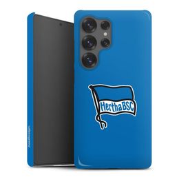 DeinDesign Galaxy S25 Ultra Handy Premium Case Smartphone Handyh&uuml;lle Schutzh&uuml;lle gl&auml;nzend Hertha Bsc Official Licensed Product Flag Premium Case