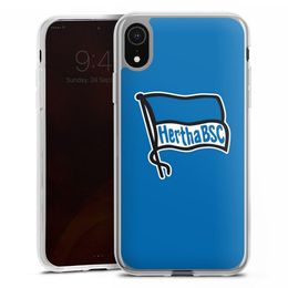 DeinDesign iPhone Xr Handy Silikon H&uuml;lle Case transparent Handyh&uuml;lle Hertha Bsc Official Licensed Product Flag Silikon Case