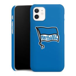 DeinDesign iPhone 12 mini Handy Premium Case Smartphone Handyh&uuml;lle Schutzh&uuml;lle matt Hertha Bsc Official Licensed Product Flag Premium Case