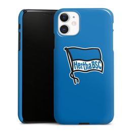 DeinDesign iPhone 11 Handy Premium Case Smartphone Handyh&uuml;lle Schutzh&uuml;lle gl&auml;nzend Hertha Bsc Flag Official Licensed Product Premium Case