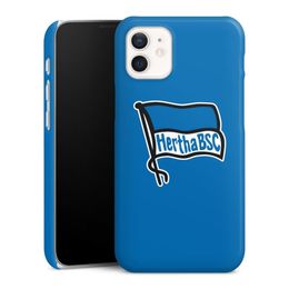 DeinDesign iPhone 12 mini Handy Premium Case Smartphone Handyh&uuml;lle Schutzh&uuml;lle gl&auml;nzend Hertha Bsc Official Licensed Product Flag Premium Case