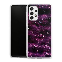 DeinDesign Galaxy A33 5G Handy Silikon H&uuml;lle Case transparent Handyh&uuml;lle Muster Glitter Glitzer Silikon Case