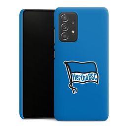 DeinDesign Galaxy A52s 5G Handy Premium Case Smartphone Handyh&uuml;lle Schutzh&uuml;lle matt Official Licensed Product Flag Hertha Bsc Premium Case