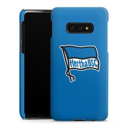 DeinDesign Galaxy S10e Handy Premium Case Smartphone Handyh&uuml;lle Schutzh&uuml;lle matt Hertha Bsc Official Licensed Product Flag Premium Case