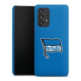 DeinDesign Galaxy A53 5G Handy Premium Case Smartphone Handyh&uuml;lle Schutzh&uuml;lle gl&auml;nzend Hertha Bsc Flag Official Licensed Product Premium Case