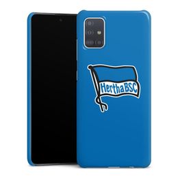 DeinDesign Galaxy A51 Handy Premium Case Smartphone Handyh&uuml;lle Schutzh&uuml;lle gl&auml;nzend Hertha Bsc Official Licensed Product Flag Premium Case