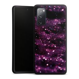 DeinDesign Galaxy S20 FE Handy Premium Silikon H&uuml;lle Handyh&uuml;lle schwarz Case Glitter Glitzer Muster Silikon Premium Case
