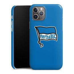 DeinDesign iPhone 12 Pro Handy Premium Case Smartphone Handyh&uuml;lle Schutzh&uuml;lle gl&auml;nzend Hertha Bsc Official Licensed Product Flag Premium Case