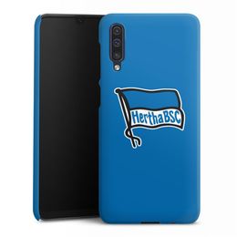 DeinDesign Galaxy A50 Handy Premium Case Smartphone Handyh&uuml;lle Schutzh&uuml;lle matt Hertha Bsc Official Licensed Product Flag Premium Case